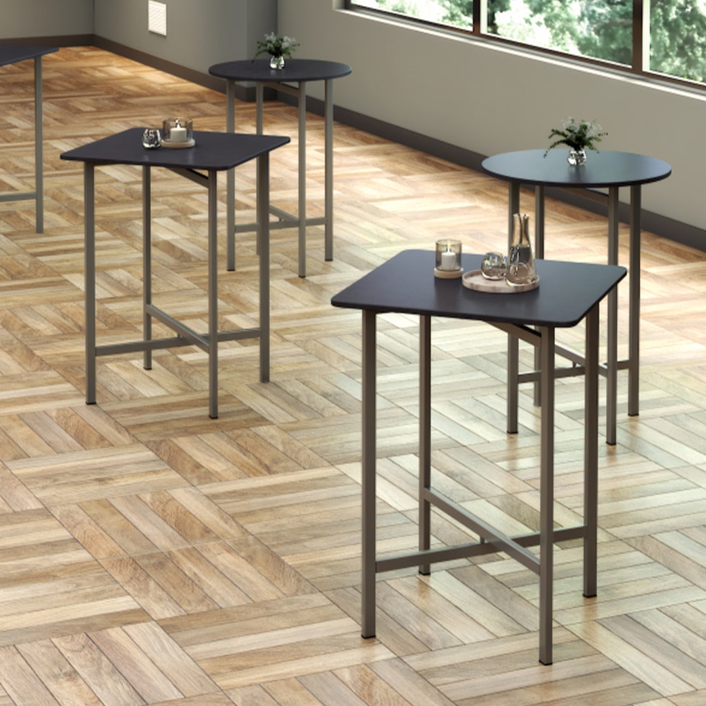 Elevare Portable Linenless Cocktail Table | MityLite