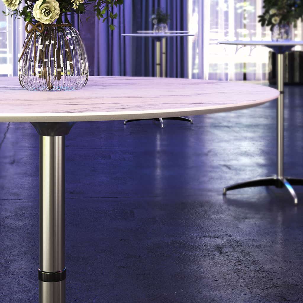 Reveal Linenless Cocktail Table - Round or Square | MityLite